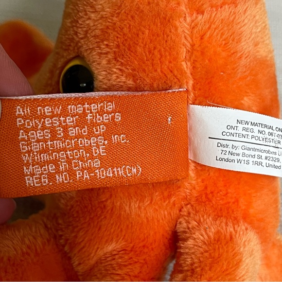 Giant Microbes | Toys | Giant Microbes Amoeba Stuffed Plush Orange 5 ...